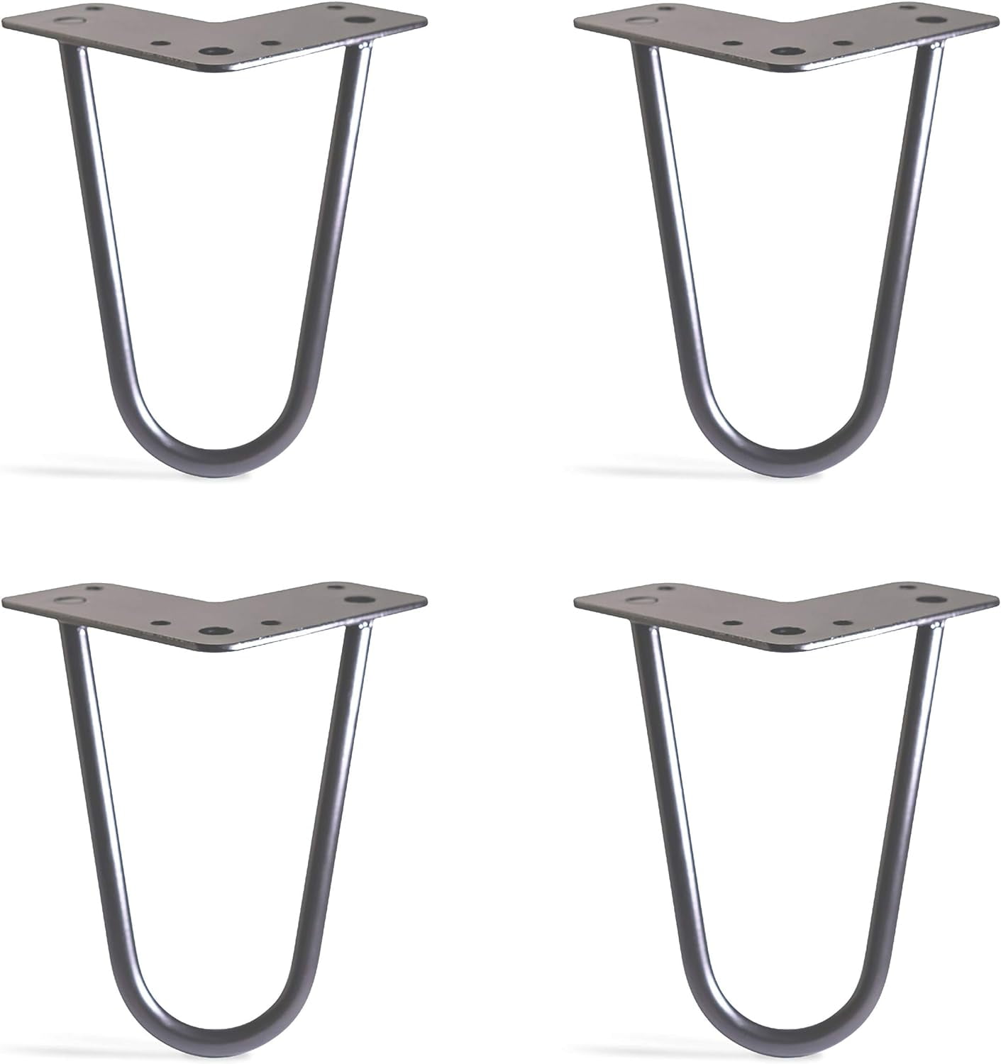 TEN49 Heavy Duty Hairpin Table Leg - 6 Inch Industrial Furniture Legs ...
