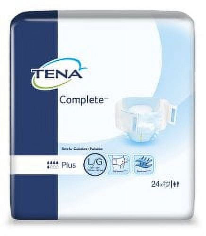TENA Complete Adult Brief Tab Closure Large Disposable Moderate ...
