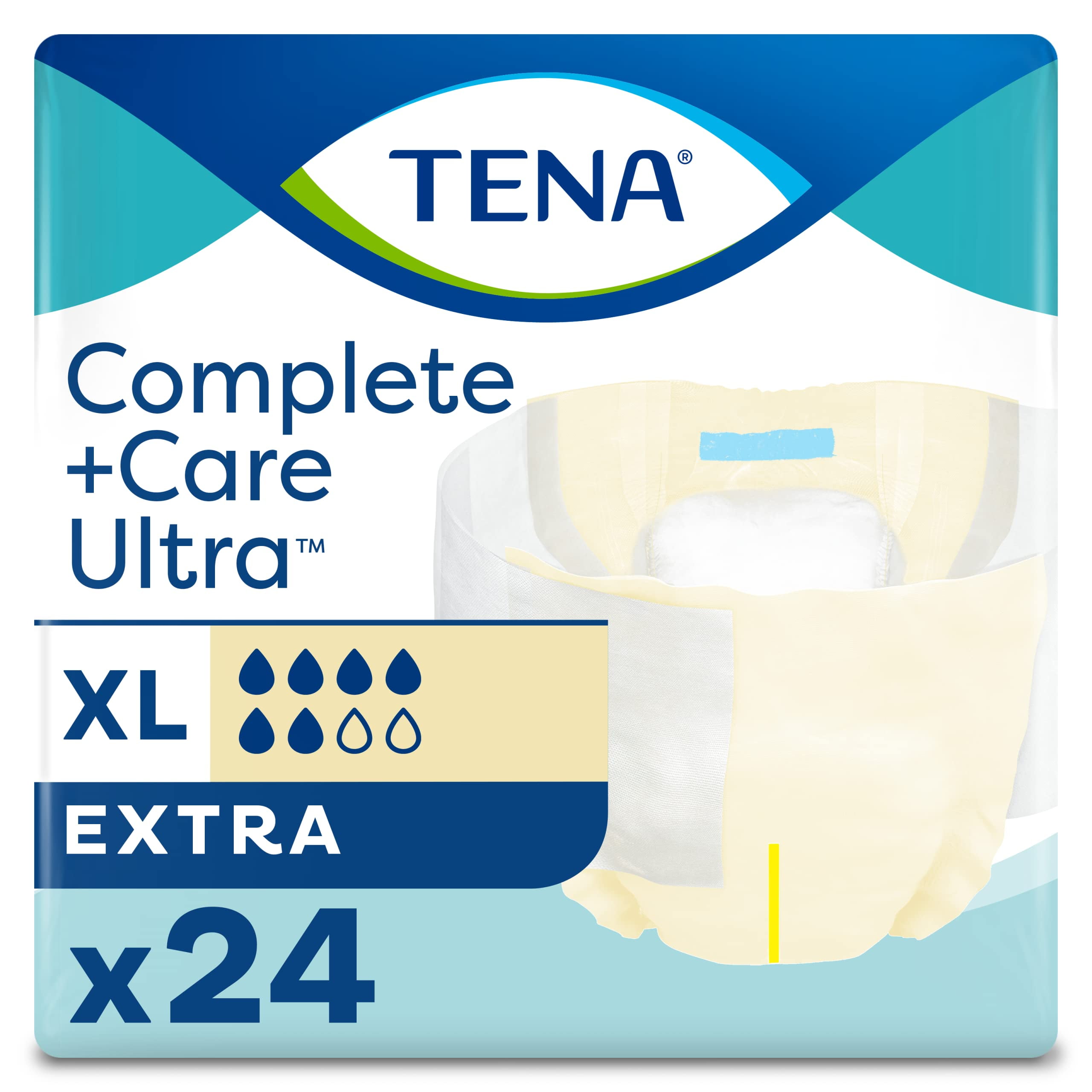 TENA Complete + Care Ultra Adult Incontinence Brief XL Moderate ...