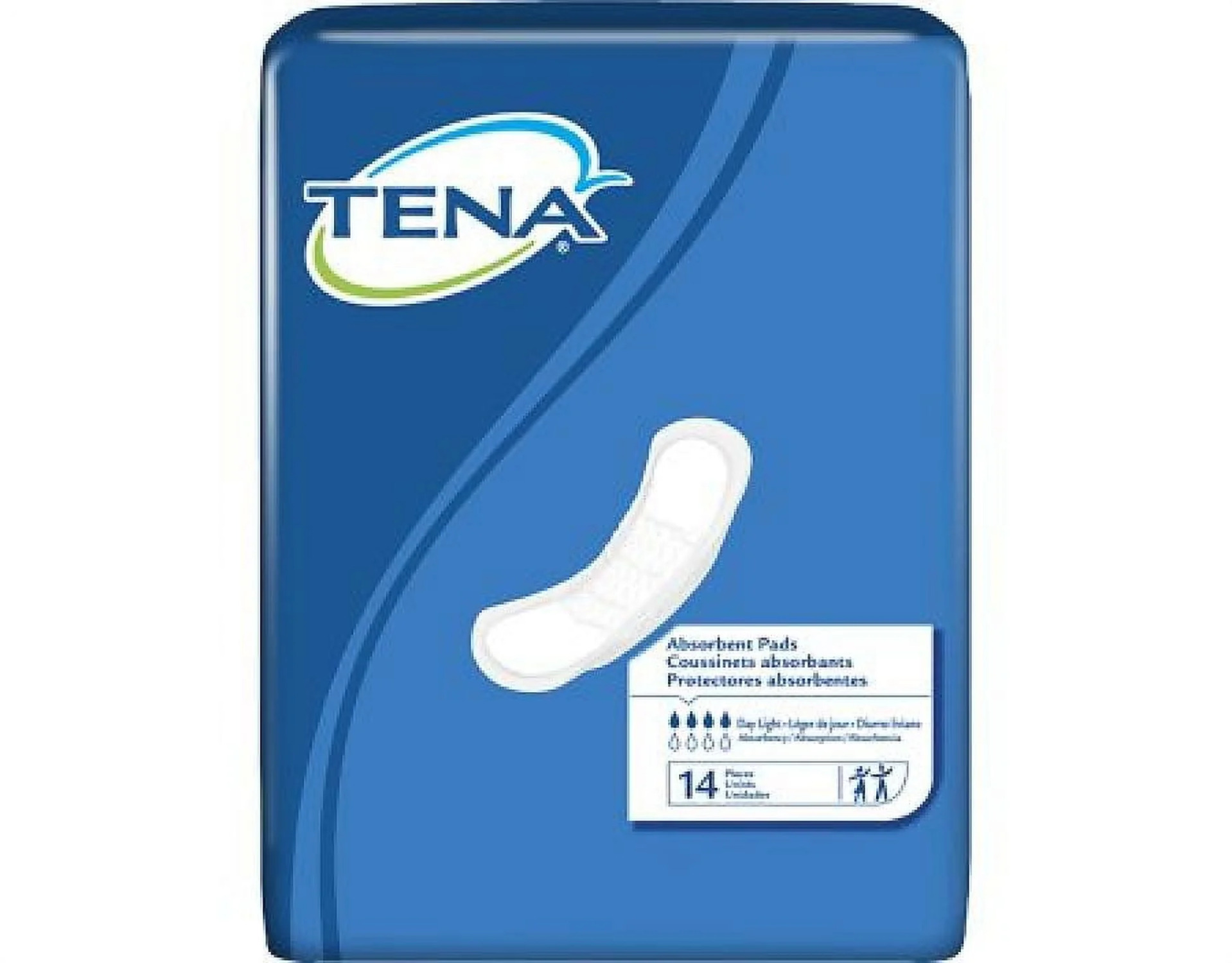 TENA Day Incontinence Pad, 13 Inch Length, Moderate Absorbency, 14 ...