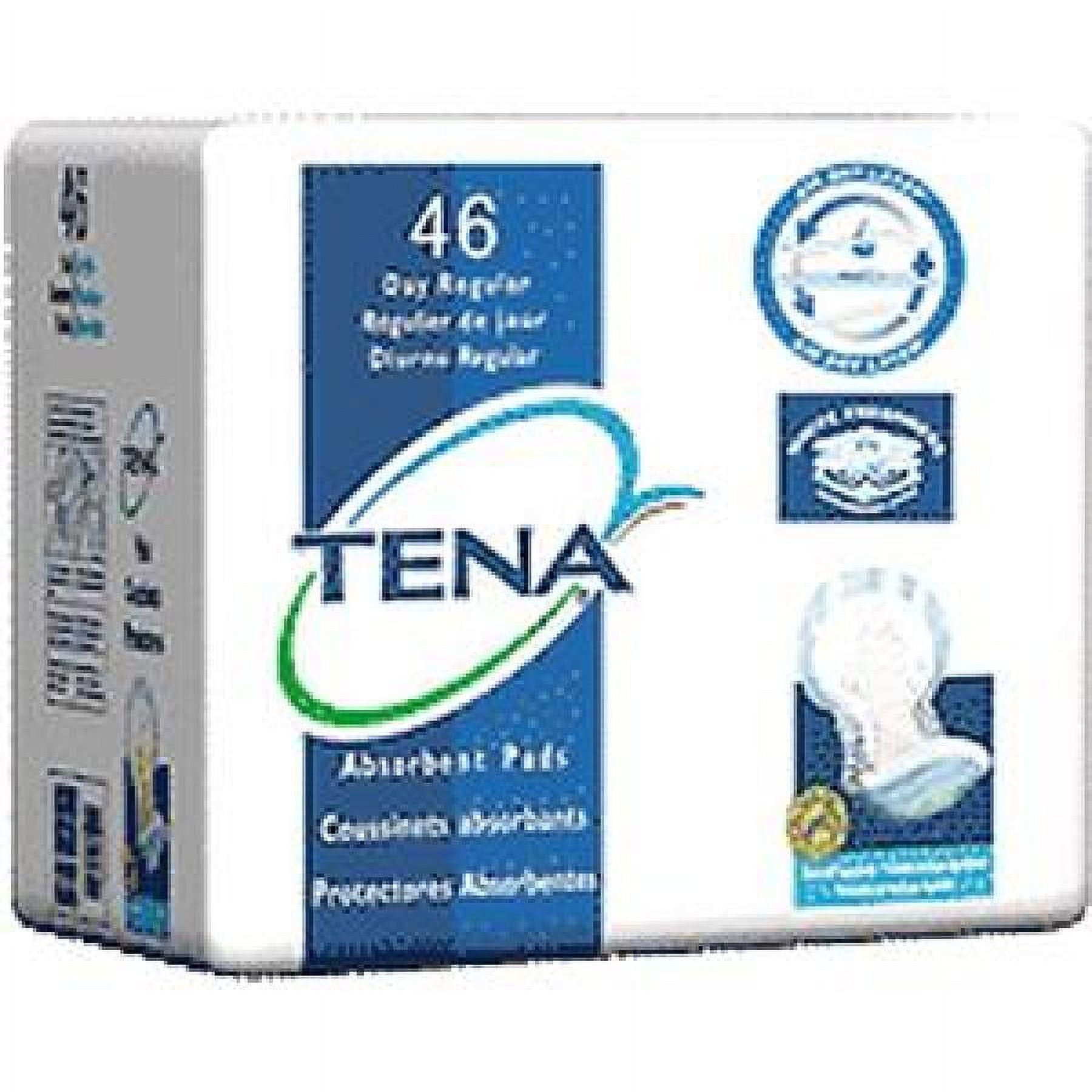 TENA Day Regular Incontinence Pad, Unisex, 24 Inch Length, Moderate ...