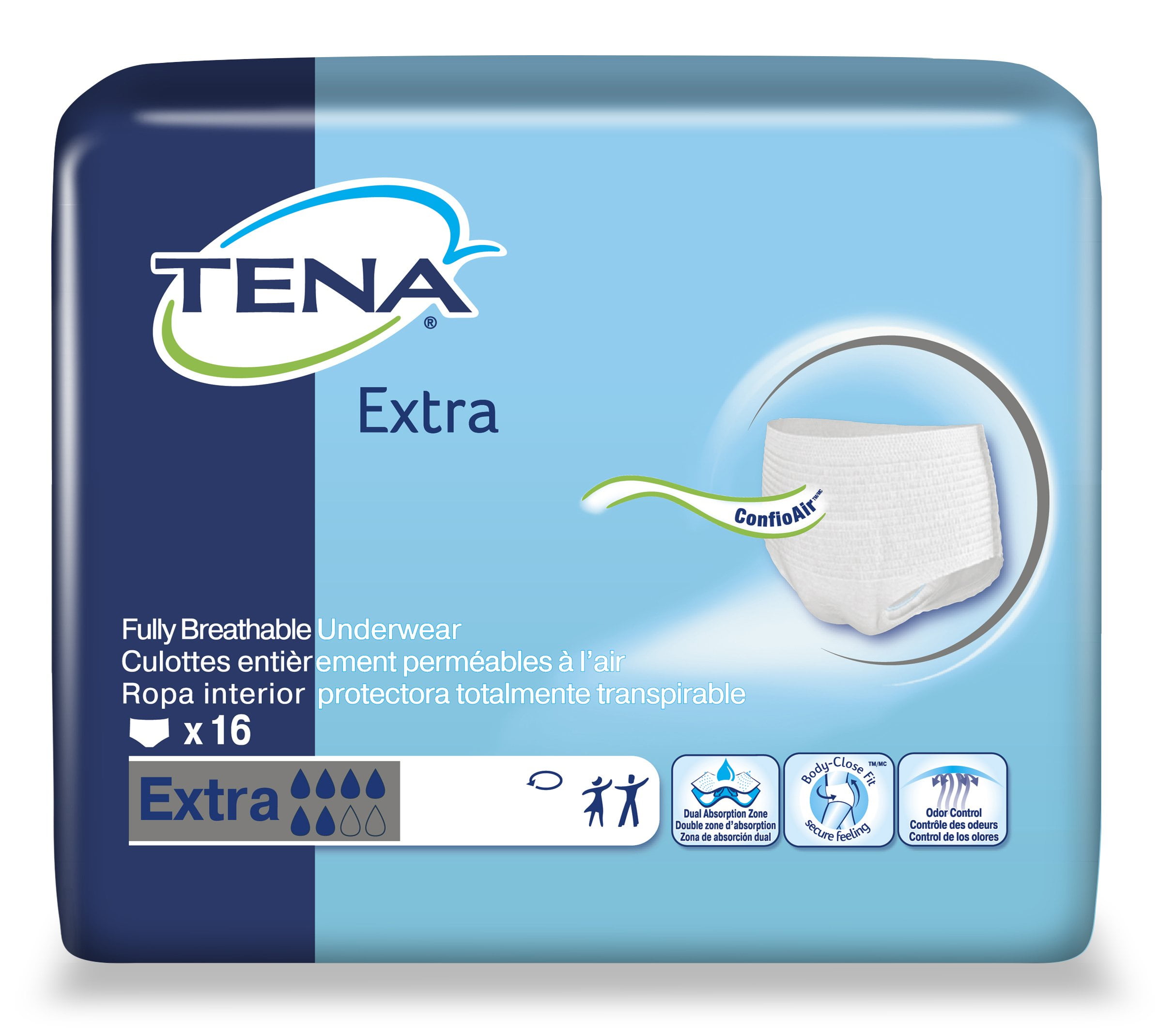 TENA Extra Comfort XXL Protective Incontinence Adult Underwear, 2X ...