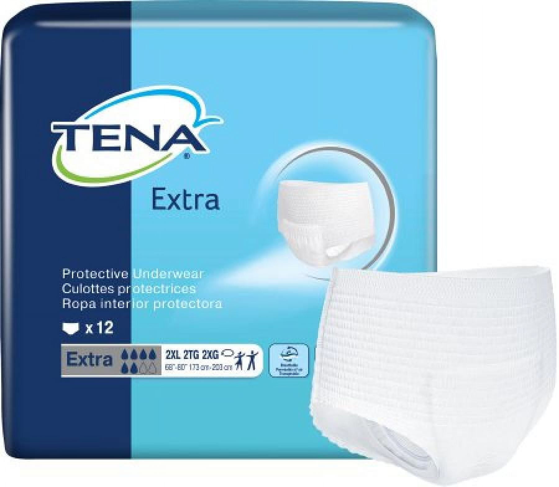 TENA Extra Underwear, Unisex, Moderate Absorbency, 2X-Large, 48 Count ...