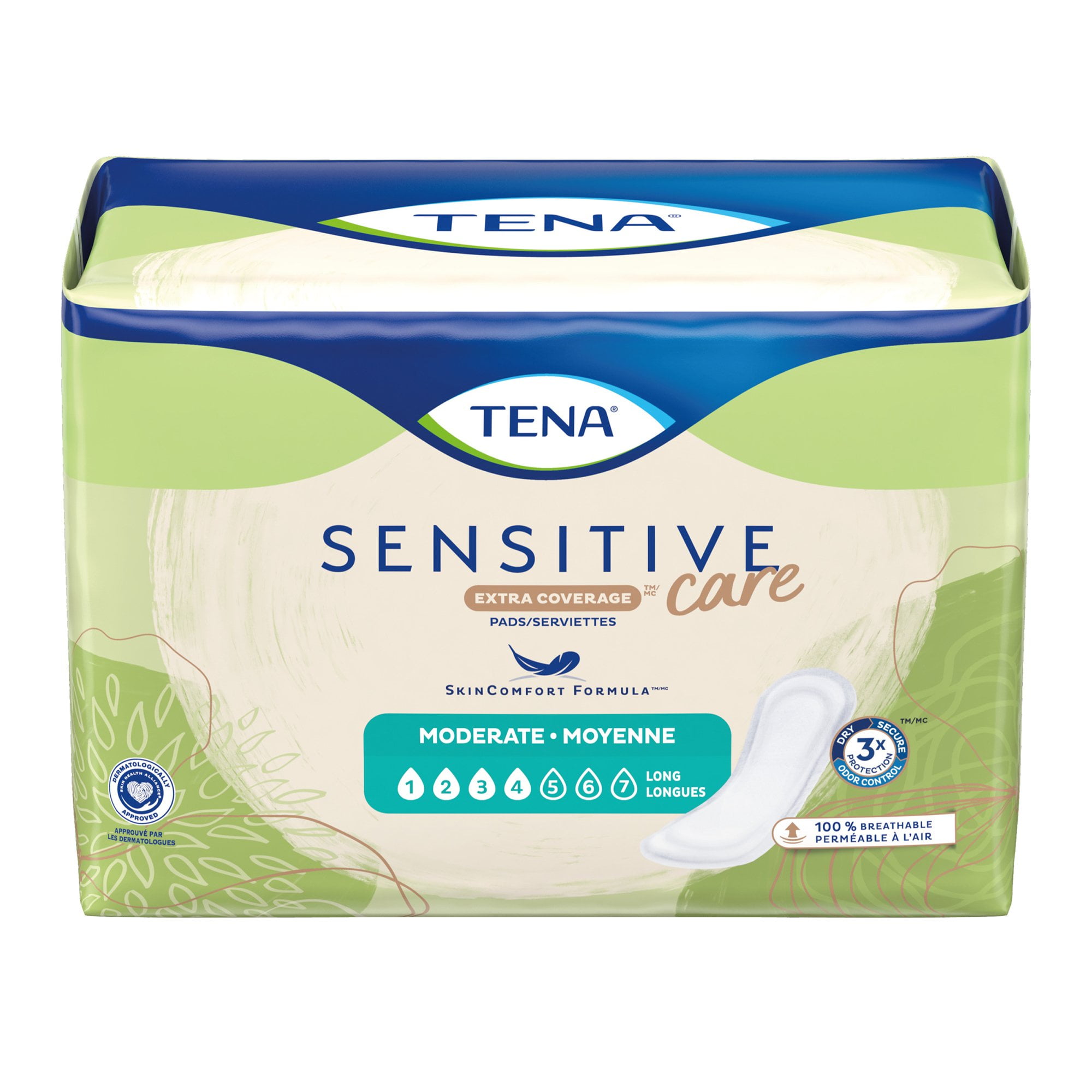 TENA Intimates Adult Bladder Control Pads, 12" Female Disposable Pads ...
