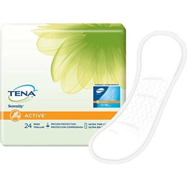 TENA Intimates Bladder Control Pad 10" Length Light Absorbency Ultra ...