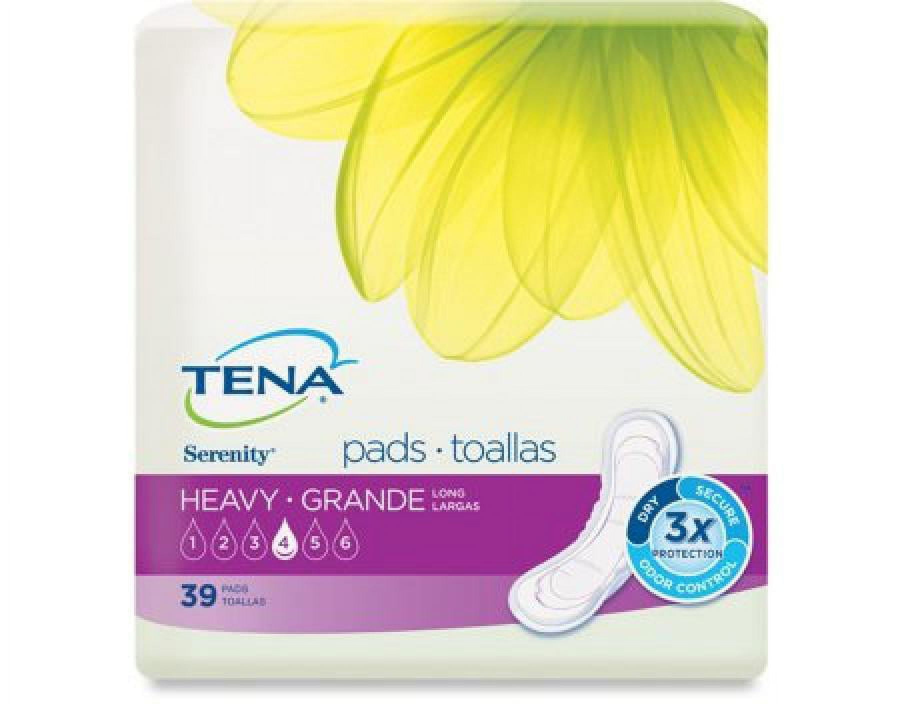 TENA Intimates Maximum Long Pads, Heavy Absorbency, One Size Fits Most ...