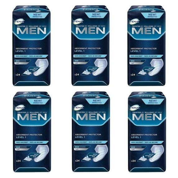 TENA Men Level 1 Absorbent Pads, Discreet Incontinence Protection for ...
