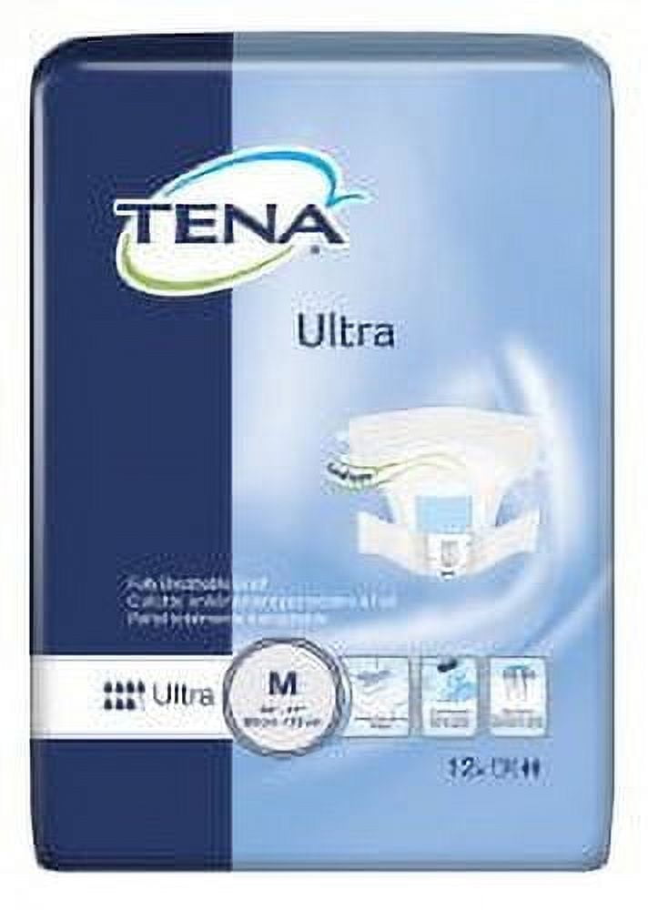 TENA Ultra Adult Brief Tab Closure Medium Disposable Heavy Absorbency ...