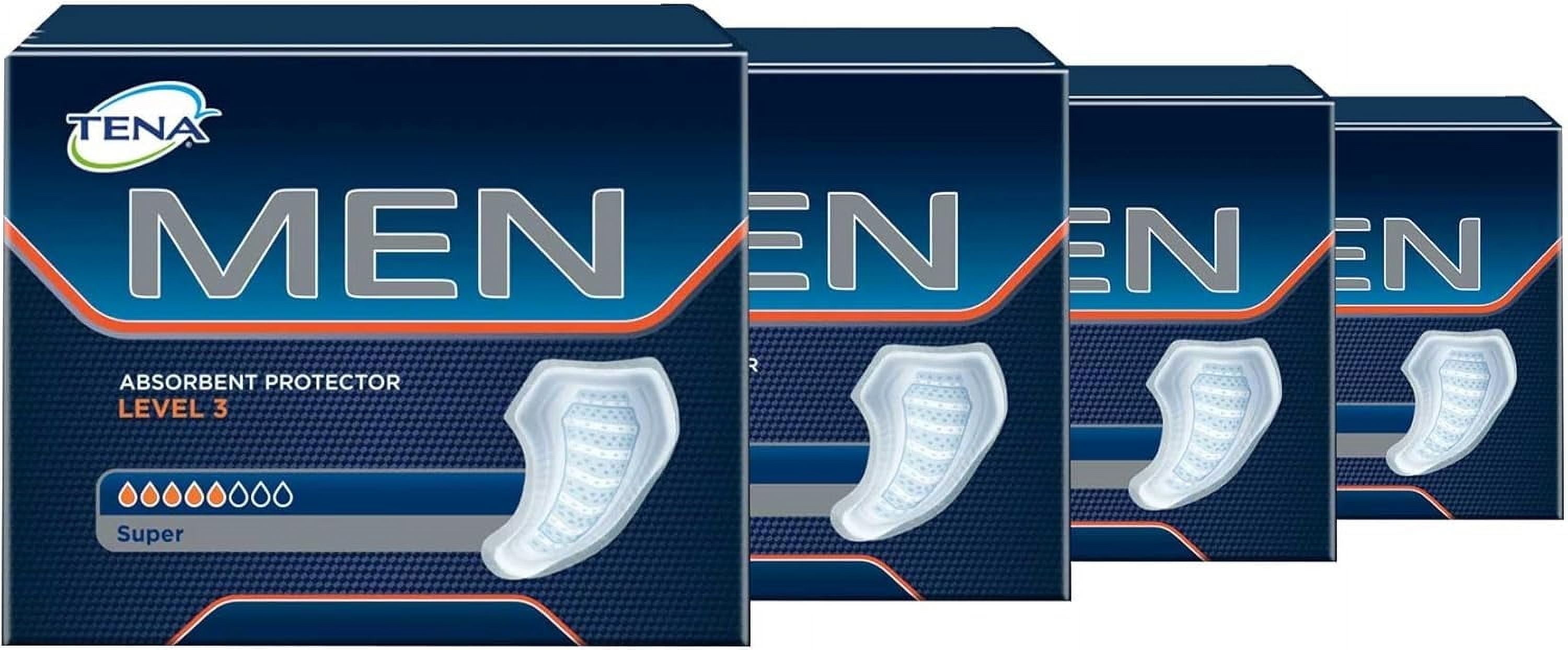 TENA for Men Level 3 Guard, Super Absorbency Incontinence Pads, 256 ...