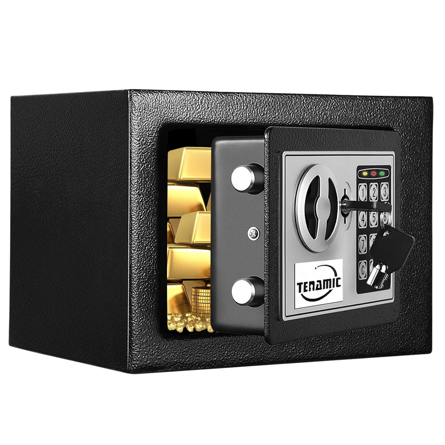 TENAMIC Safe Box 023 Cubic Feet Electronic Digital Security Box Keypad ...