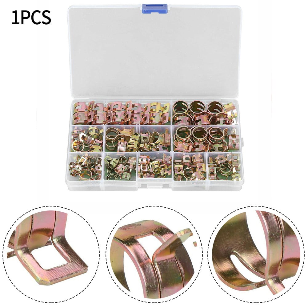 TENCE 100PCS Spring Hose Clips/Clamps Mikalor Fuel Air Gas Water Pipe ...