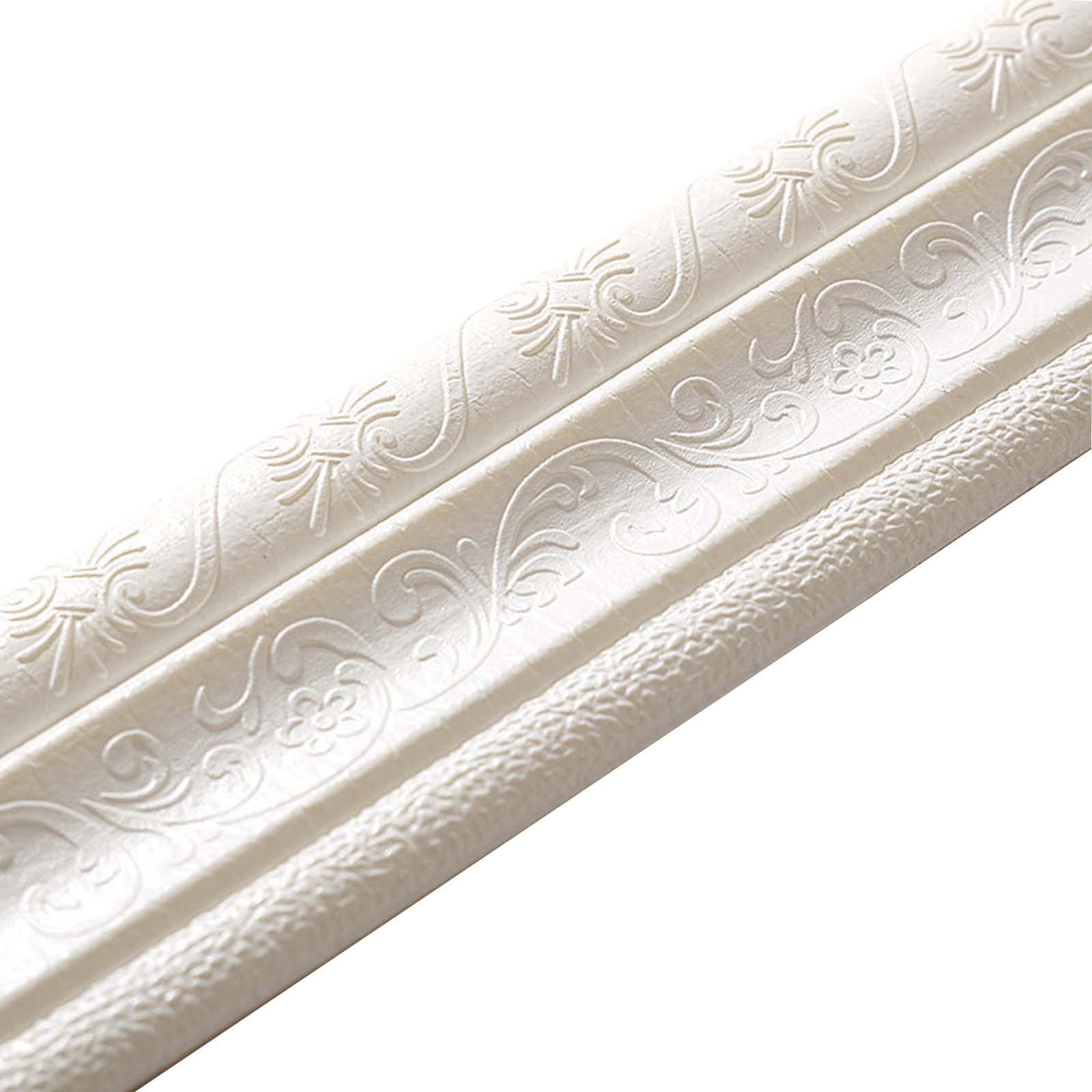TENCE Accessories Baseboard Skirting White 3D Border Decoration Molding ...
