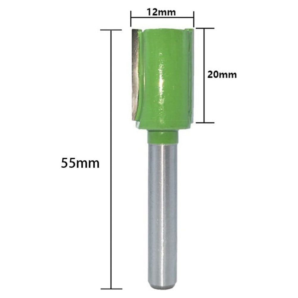 TENCE Straight Router Bits 55mm Shear Angles Single Double Flute ...