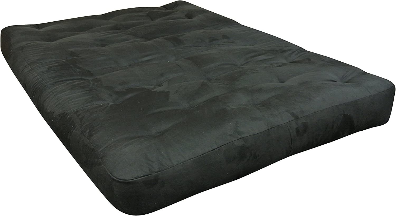 TENDA 8" Double Foam & Cotton Futon Mattress, Microfiber, Twin, Black ...