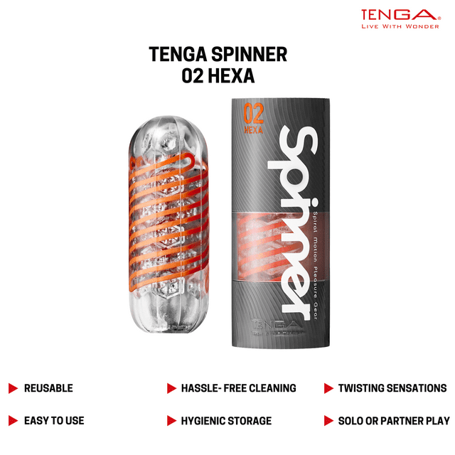 TENGA SPINNER 02 HEXA Reusable Stroker Spinning Masturbator - Walmart.com