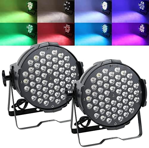 TENGCHANG 2Pcs LED Stage Wash Light 54 LEDs 180W Stage Par Can Washer ...