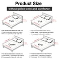 TENGDA 4 Pieces Ultra Soft Solid Color Bedding Sheet Set Machine ...