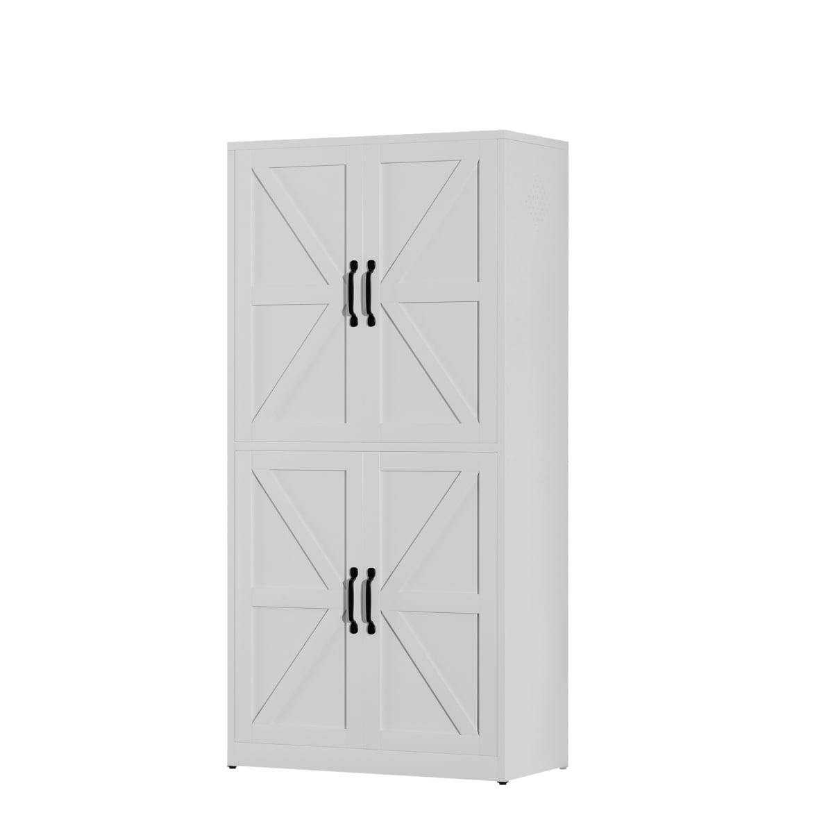TENGDA Farmhouse Style Home Cabinet Dustproof Freestanding Pantry Unit ...