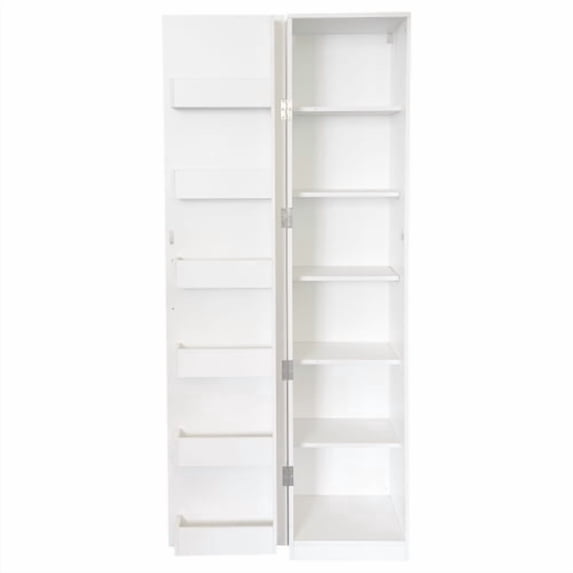 TENGDA Freestanding Kitchen Pantry Cabinet White Storage Sideboard with ...