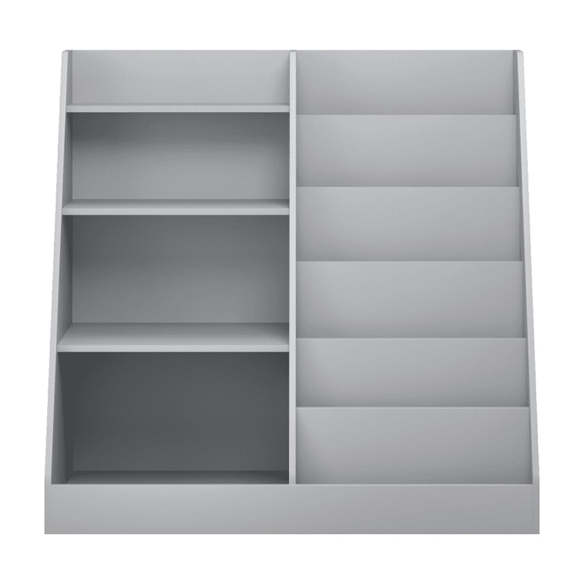 TENGDA Grey Four Layer Storage Unit MDF Kids Book Cabinet for Bedroom ...