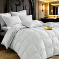 TENGDA White Bedding Comforter Set Soft Microfiber All Season ...