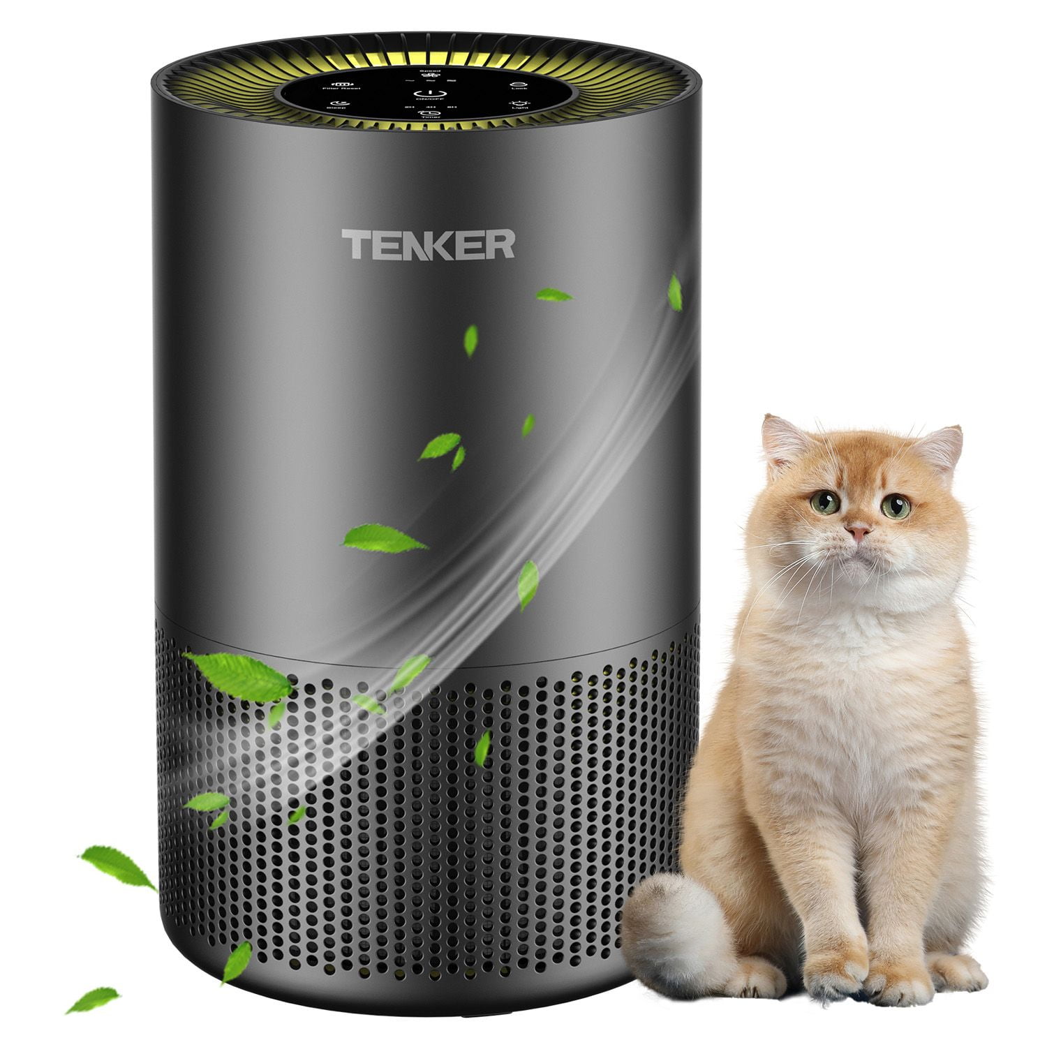 TENKER AP-6980 Air Purifiers for Home Large Room Pets Up to 1300 Sq Ft ...