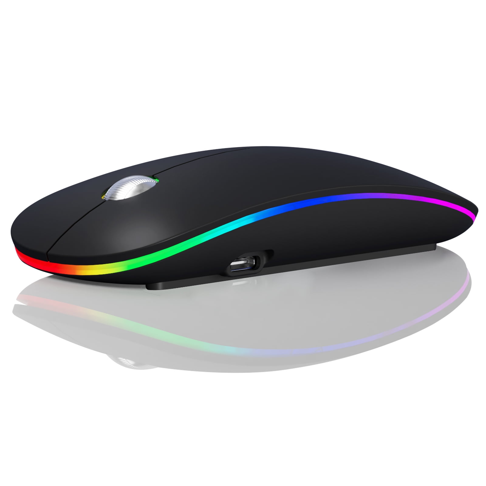 TENMOS Wireless Bluetooth Mouse, LED Rechargeable Silent Portable ...