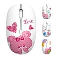 TENMOS Wireless Mouse Cute Silent Computer Mice with USB Receiver ...