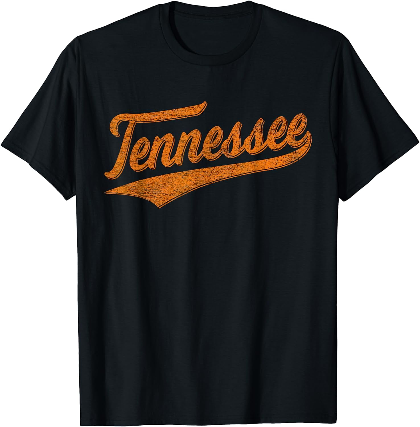 TENNESSEE BASEBALL SPORTS SCRIPT CURSIVE FLAG SWOOSH RETRO T-Shirt ...