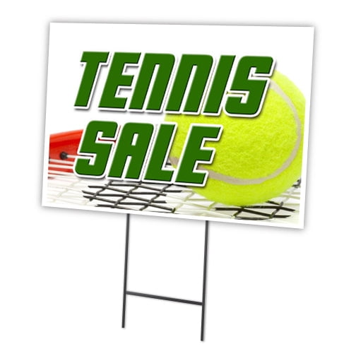 TENNIS SALE 12"x16" Yard Sign & Stake | Advertise Your Business | Stake ...