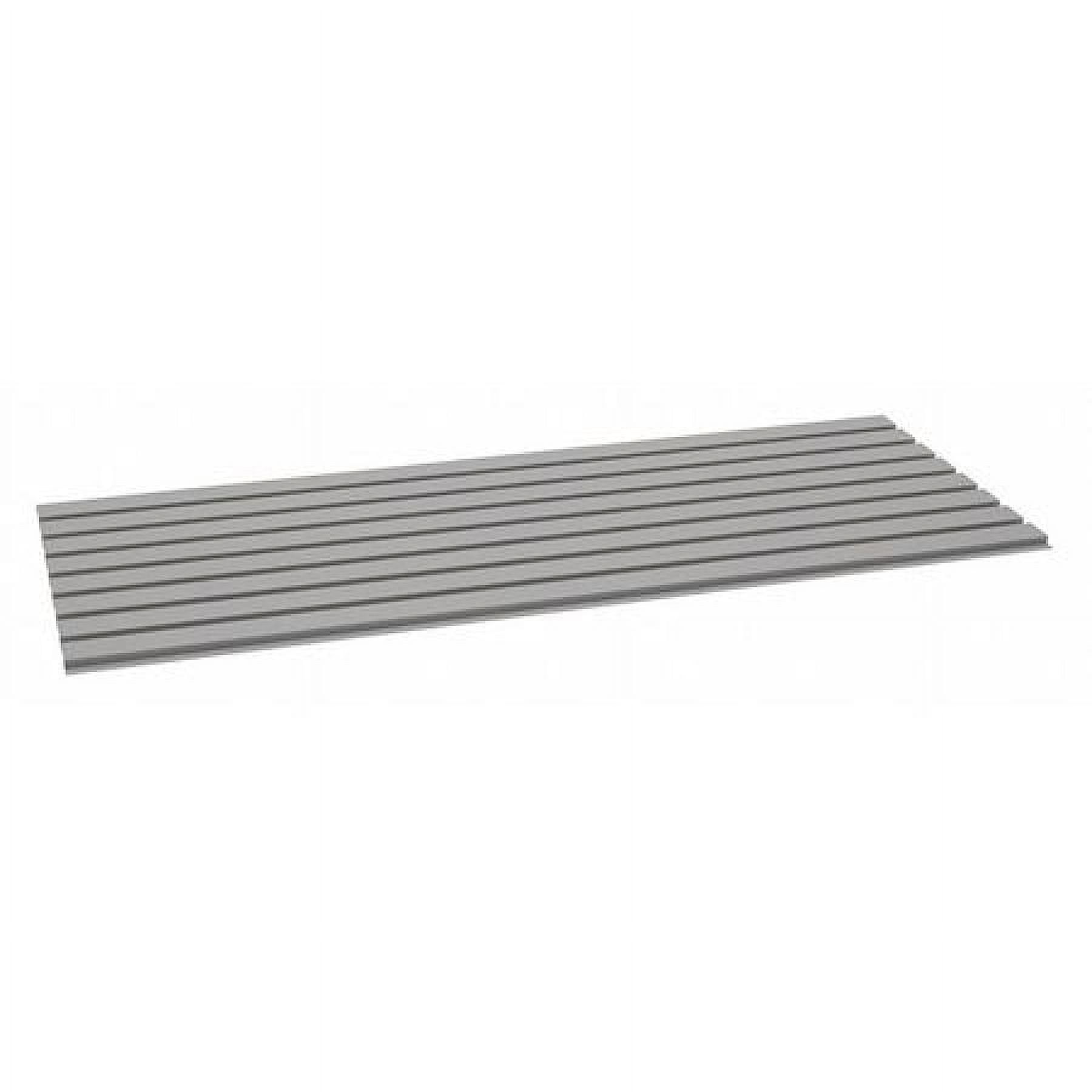 TENNSCO BSD-6024 Decking, Ribbed Steel, 60 in W, 24 in D, Gray, Powder ...