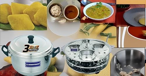 TENNYSON IDLI MAKER DELIGHT SQUARE 3 PLATES 12 IDLIES - Walmart.com