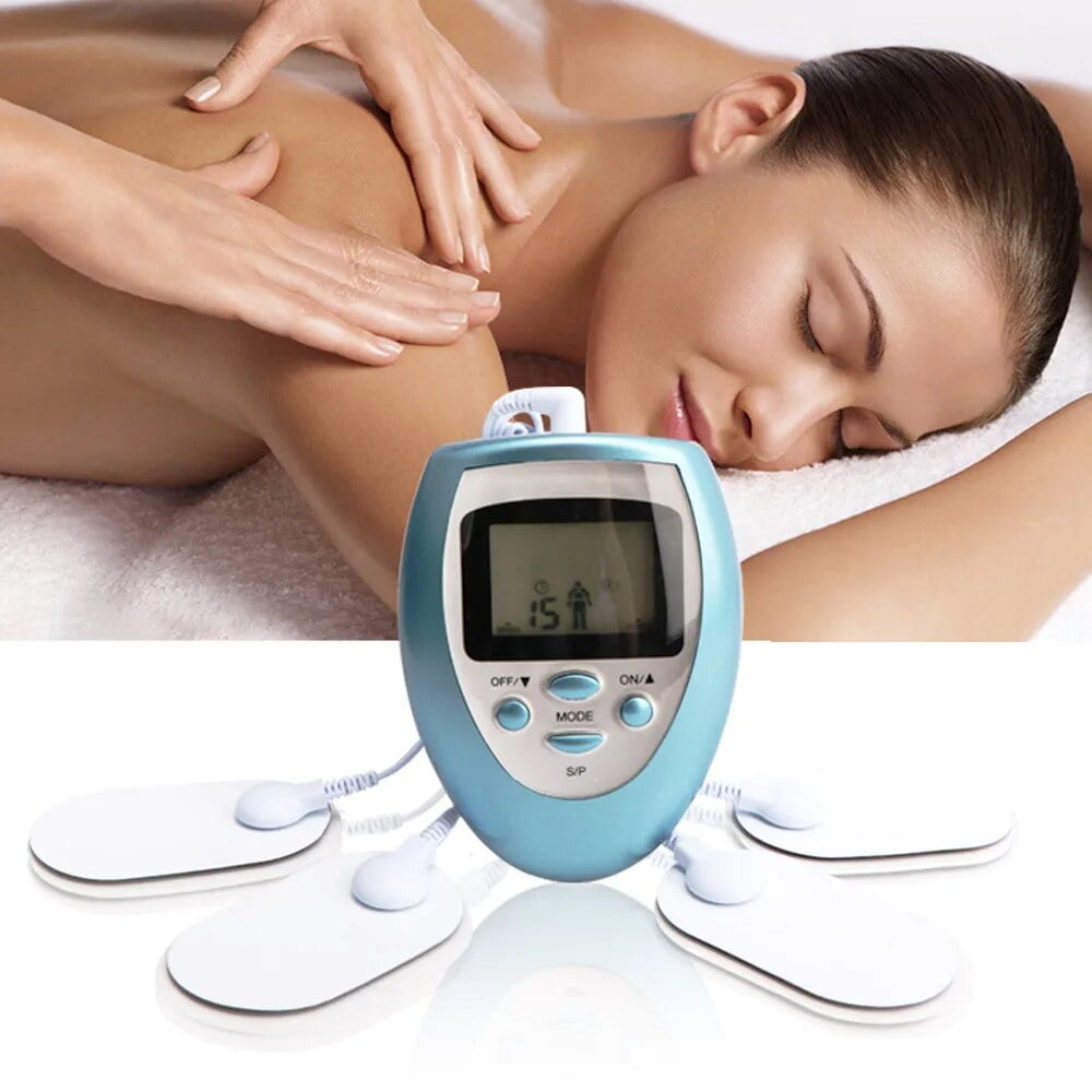 TENS Electrical Nerve Muscle Stimulator EMS Electric Pulse Digital Physical Therapy Machine for ...