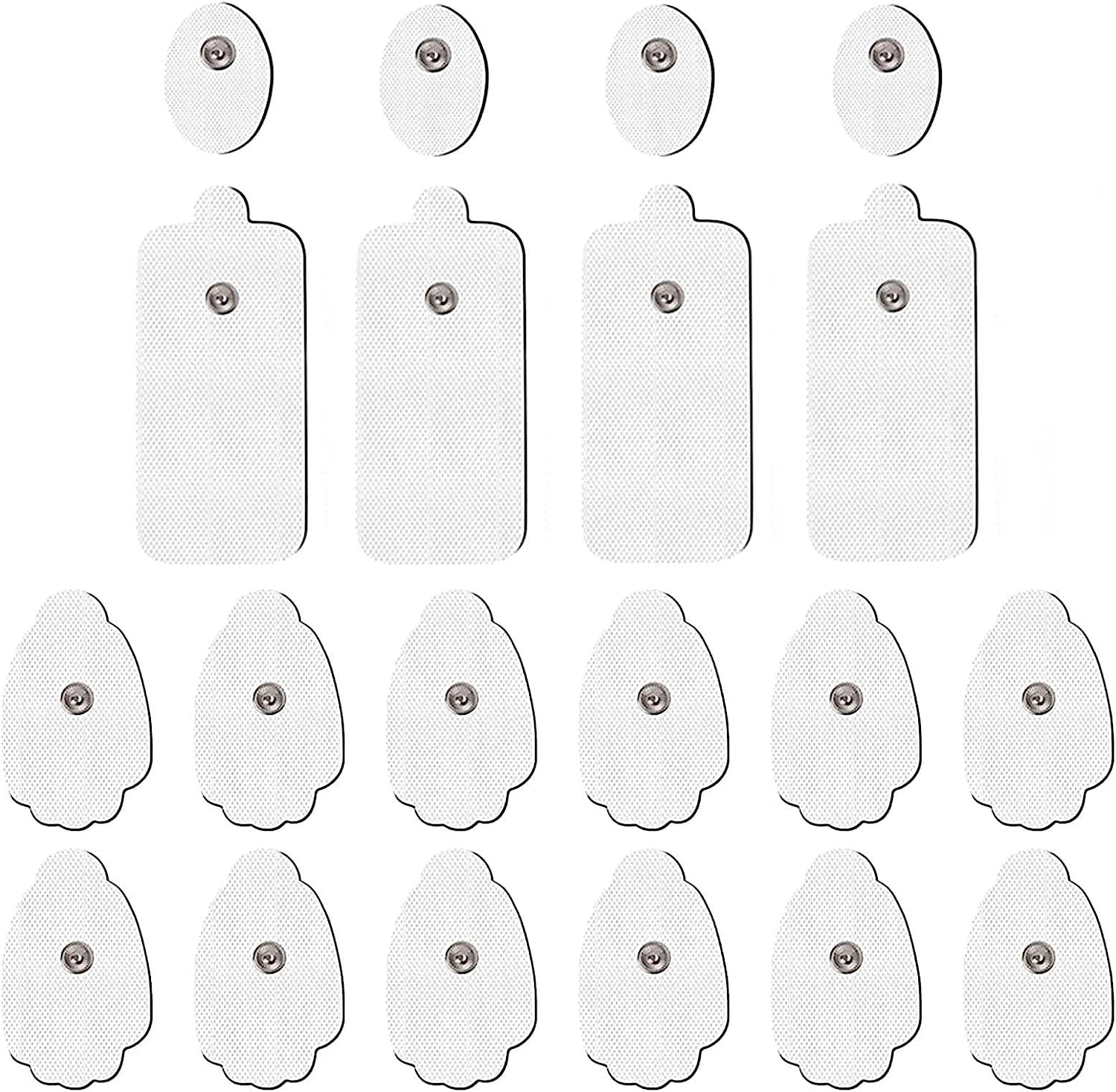 TENS Unit Electrode Pads 20pcs Stim Pads 3.5mm snap-on Connector TENS ...