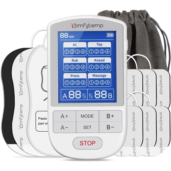 TENS Unit Muscle Stimulator, FSA HSA Eligible Dual Channels Machine for ...