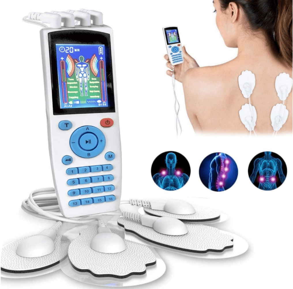 INSMART TENS Unit Muscle Stimulator, Quad Channel, 16 Modes, 20 ...
