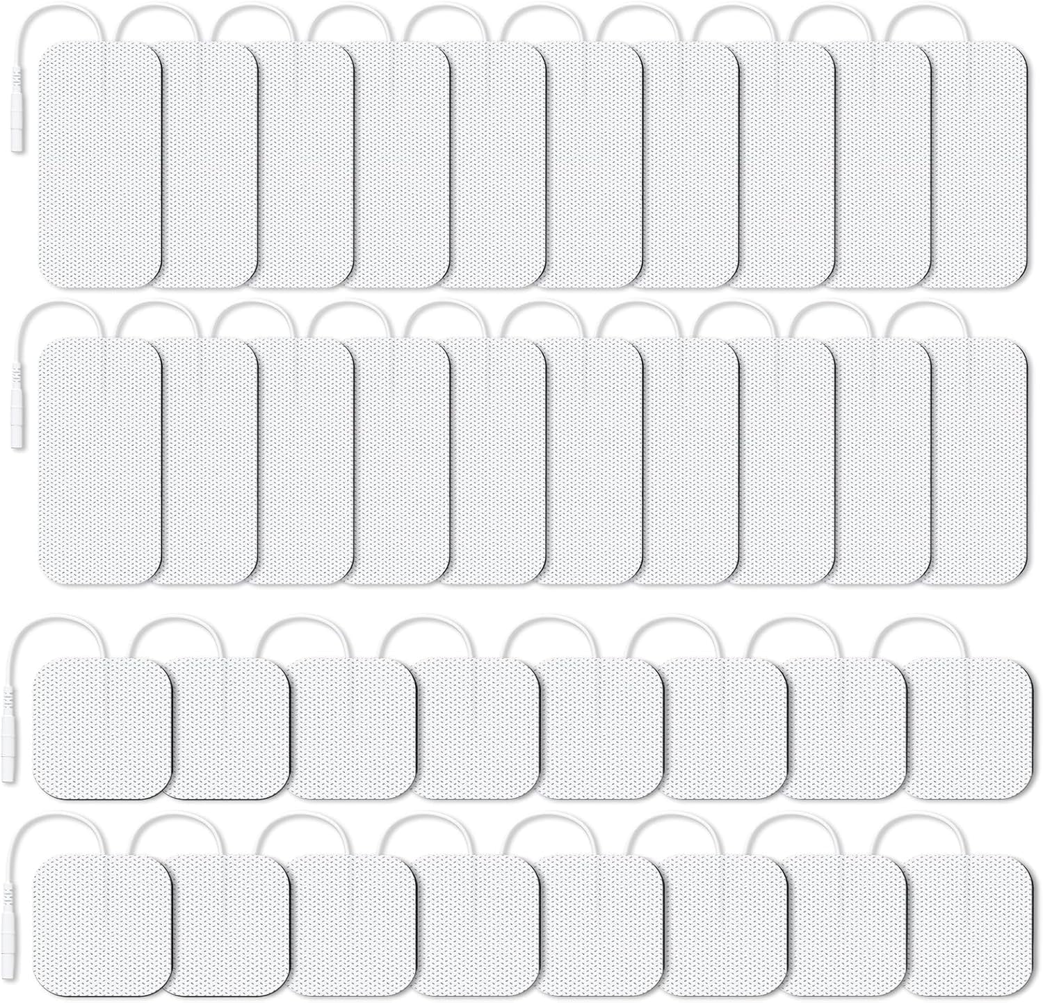 TENS Unit Replacement Pads Combination Set, 36 Packs 2 Sizes Electrodes ...