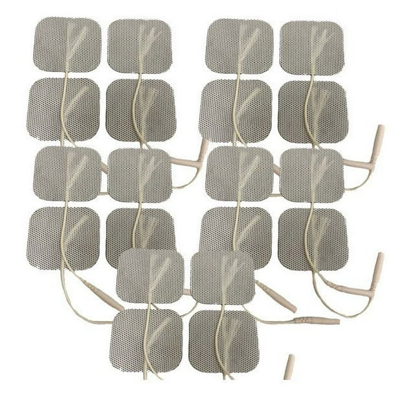 TENS 7000 & 3000 Compatible Wired Electrodes - 20 Premium 2"x 2 ...