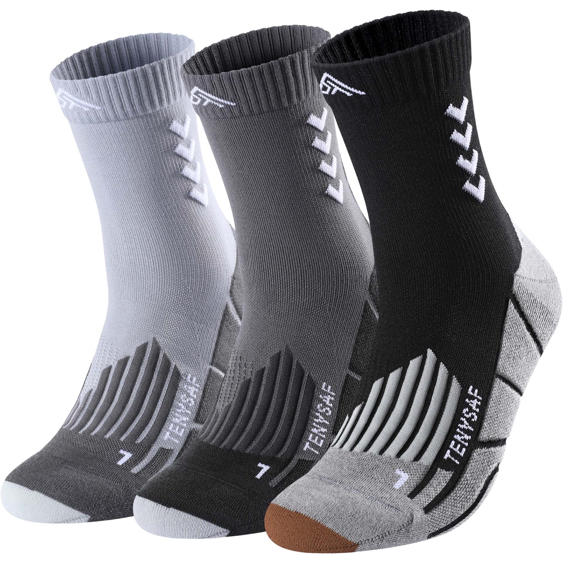 TENYSAF Compression Crew Running Socks: Athletic Socks for Men Women ...