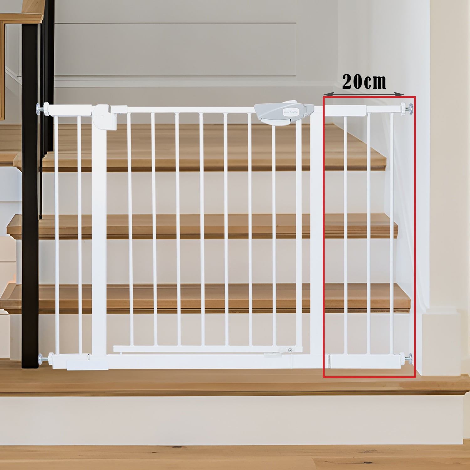TEQIN 20cm Wide Dog Gate Extension, Pet Gates Accessories, Pressure ...