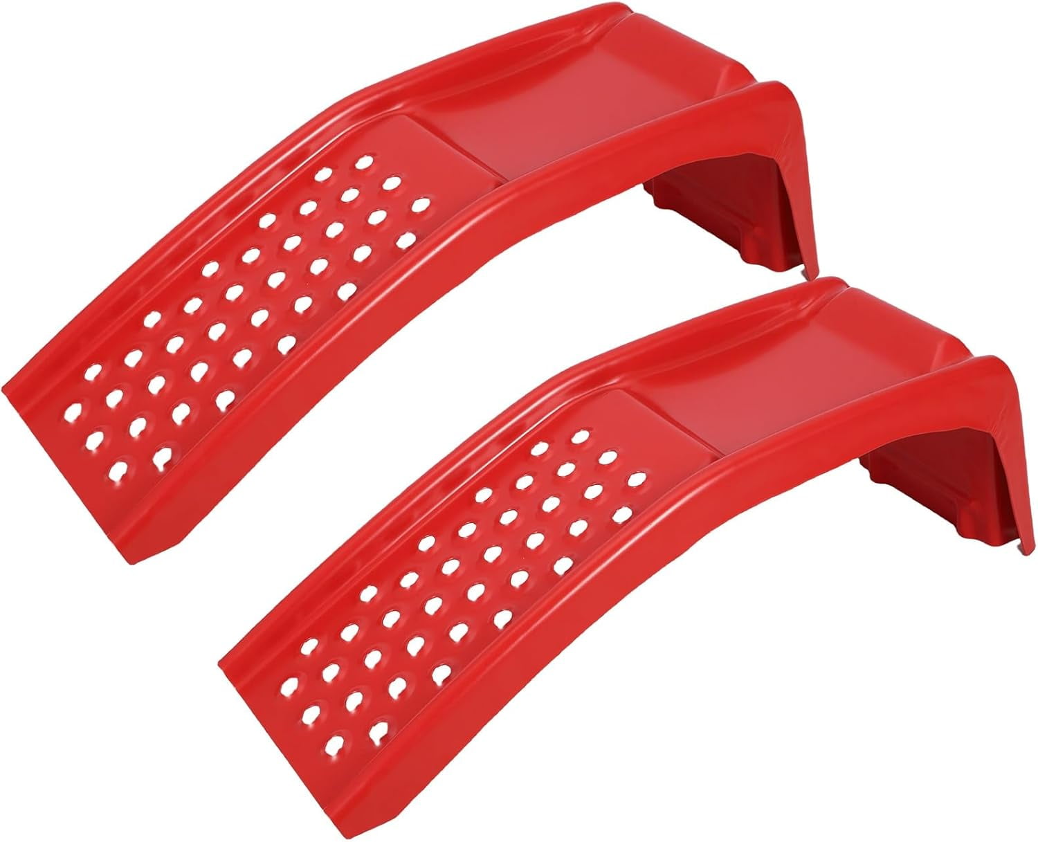 TEQIN 4 Ton 8000 LBS Steel Car Ramp Set, 35" L x 13" W x 9" H, Heavy ...