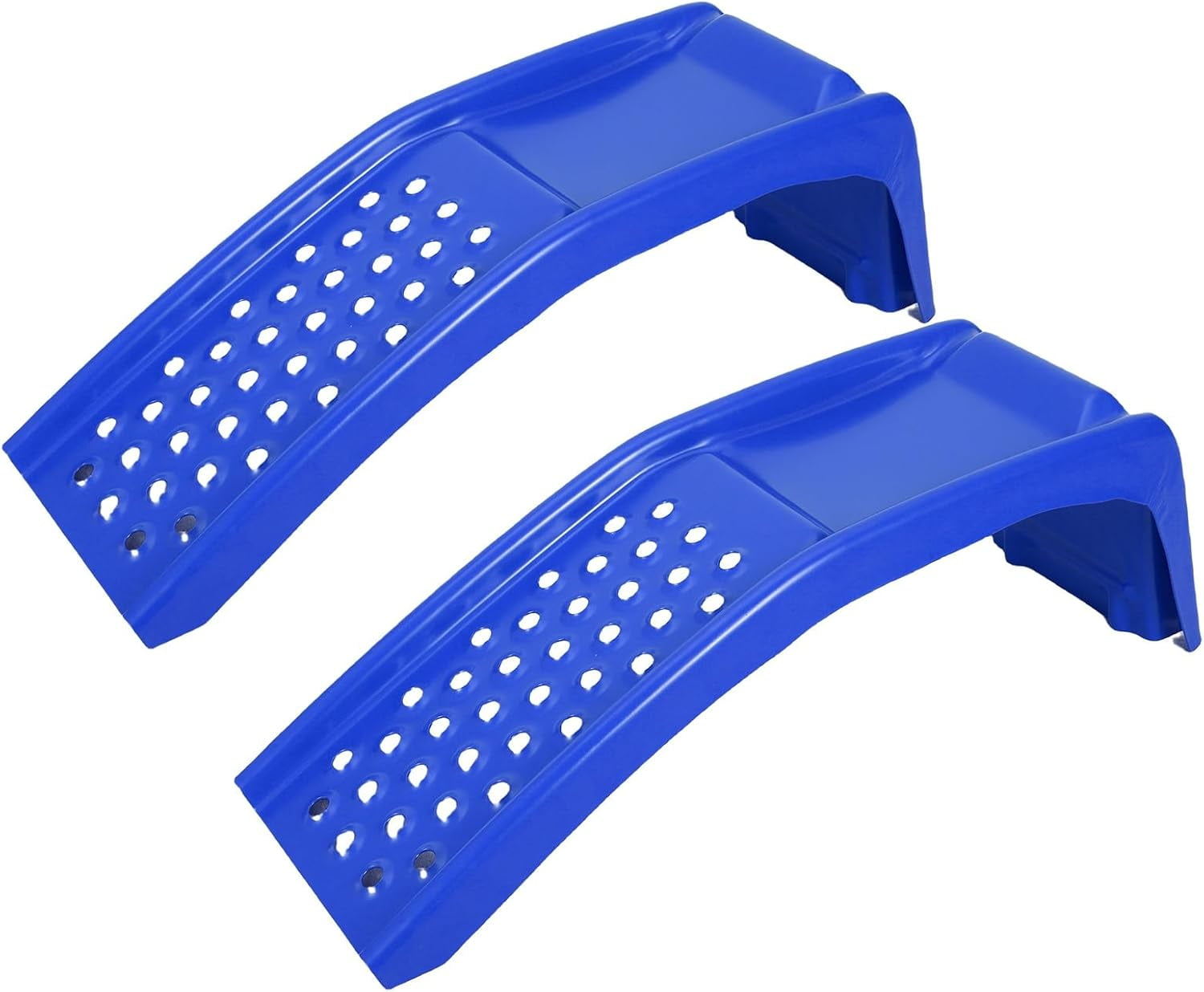 TEQIN 4 Ton 8000 LBS Steel Car Ramp Set, 35" L x 13" W x 9" H, Heavy ...