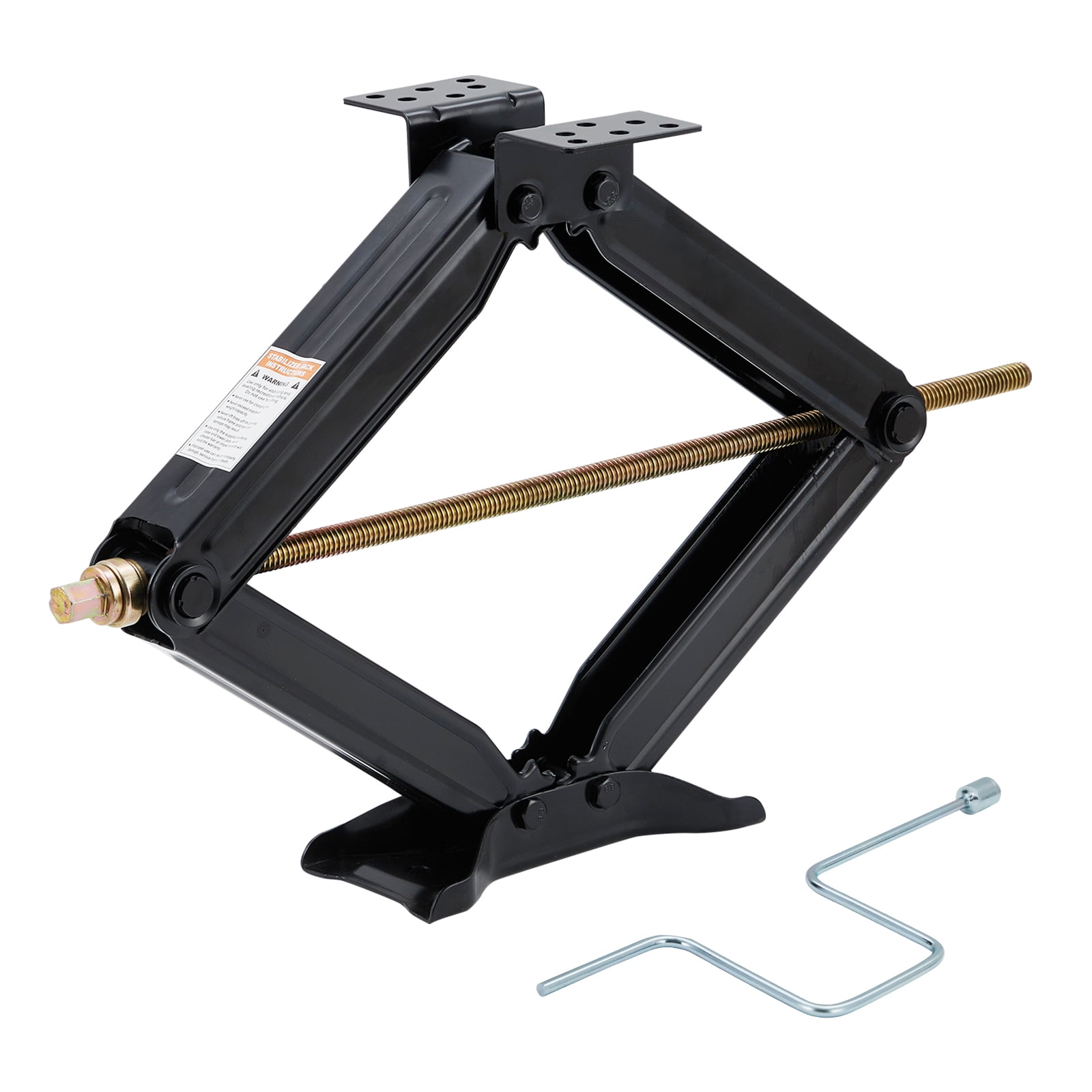 TEQIN 5000LBS Heavy Duty RV Stabilizer Jacks,24 Inch Leveling Scissor ...