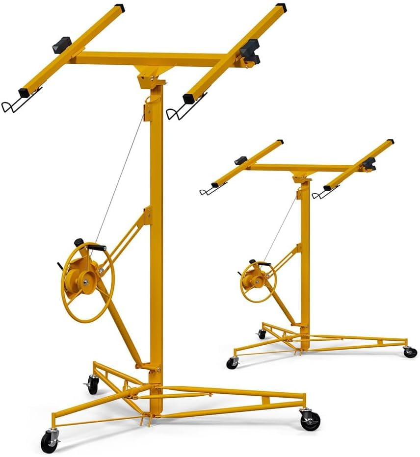 TEQIN Drywall Lift 16 FT, Drywall Jack Lift for Ceiling, 360 ...