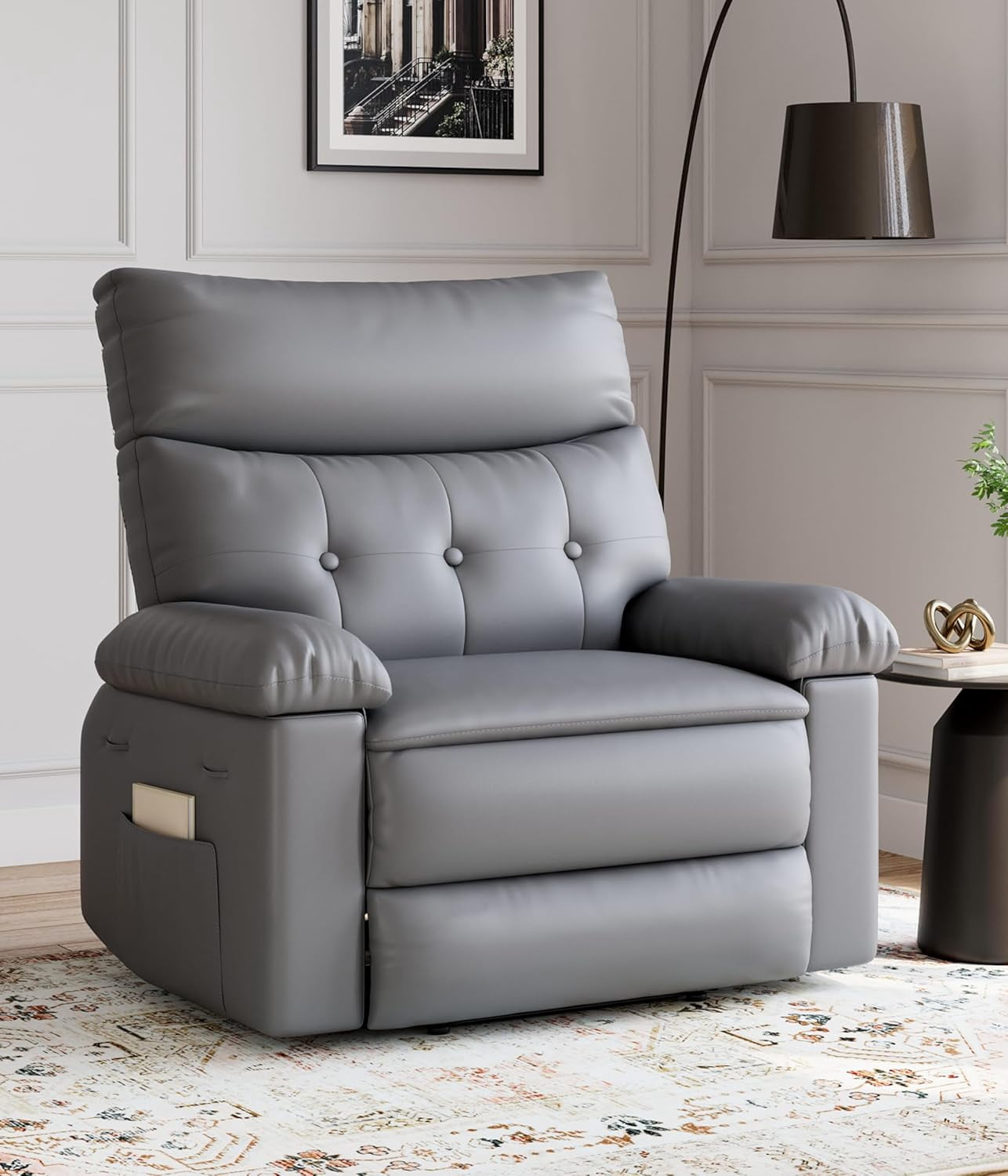 TEQIN Home Manual Recliner Chair, Oversized Recliner Chair,Overstuffed ...