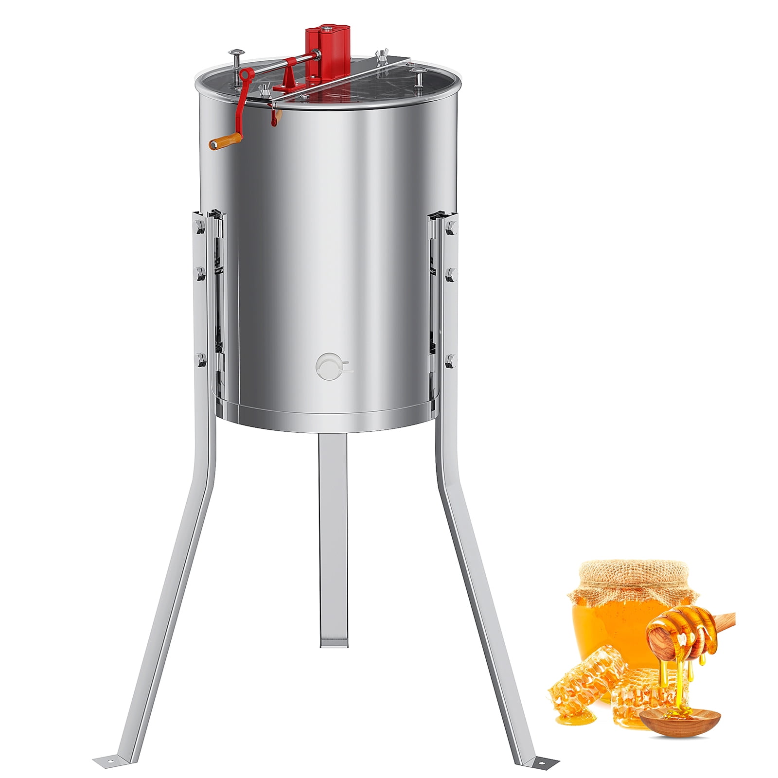 TEQIN Manual Honey Extractor, Stainless Steel Beekeeping Extractor ...