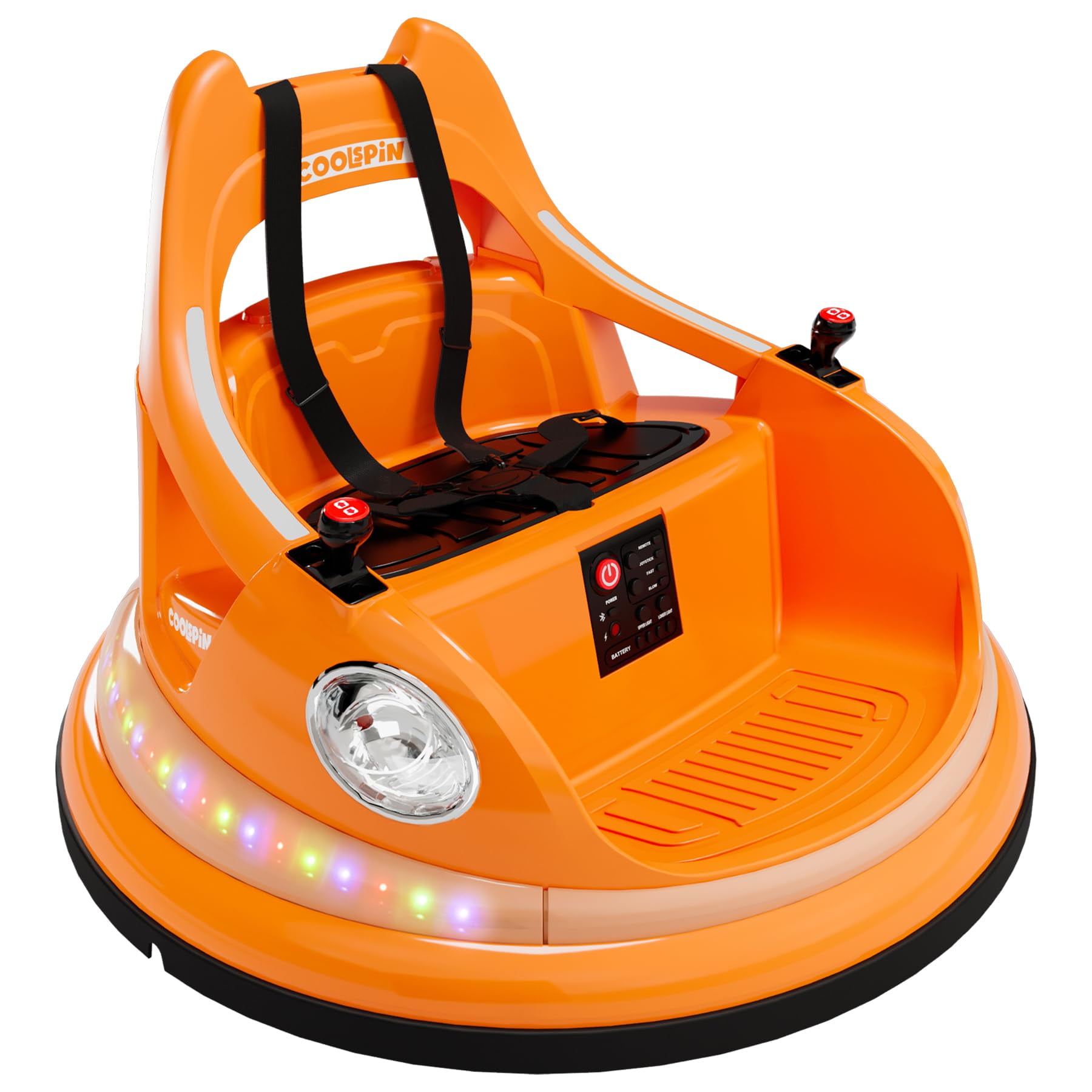 TEQIN Mini Bumper Car for Kids 1.5-6 Years Old, 12V 2-Speeds Electric ...