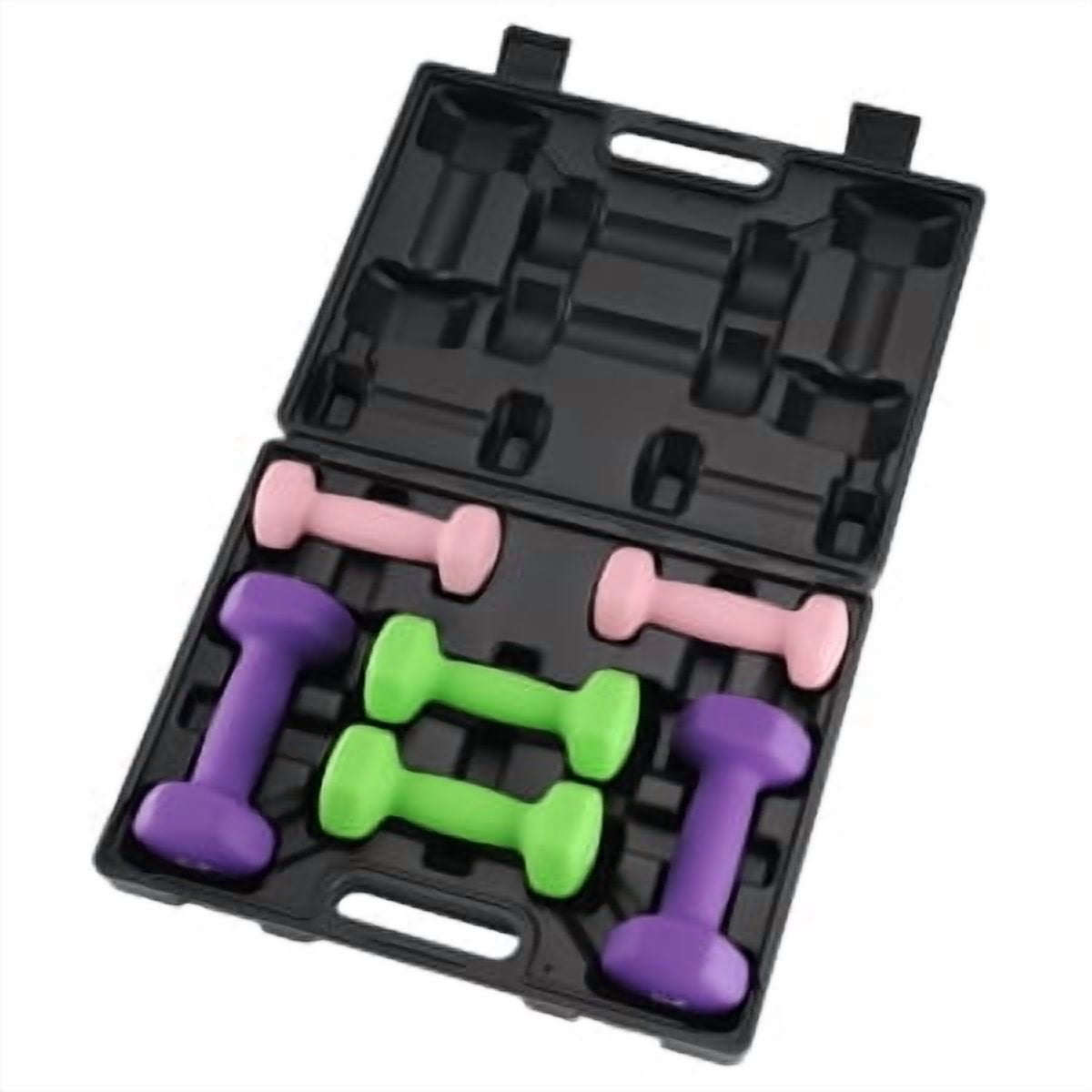 TEQIN Neoprene Coated Dumbbell Hand Weight Sets,Multiple Weight Options ...
