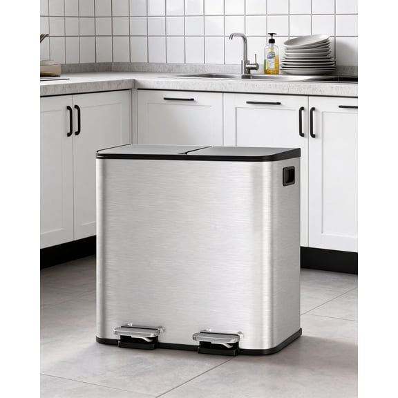 Dual Compartment Trash