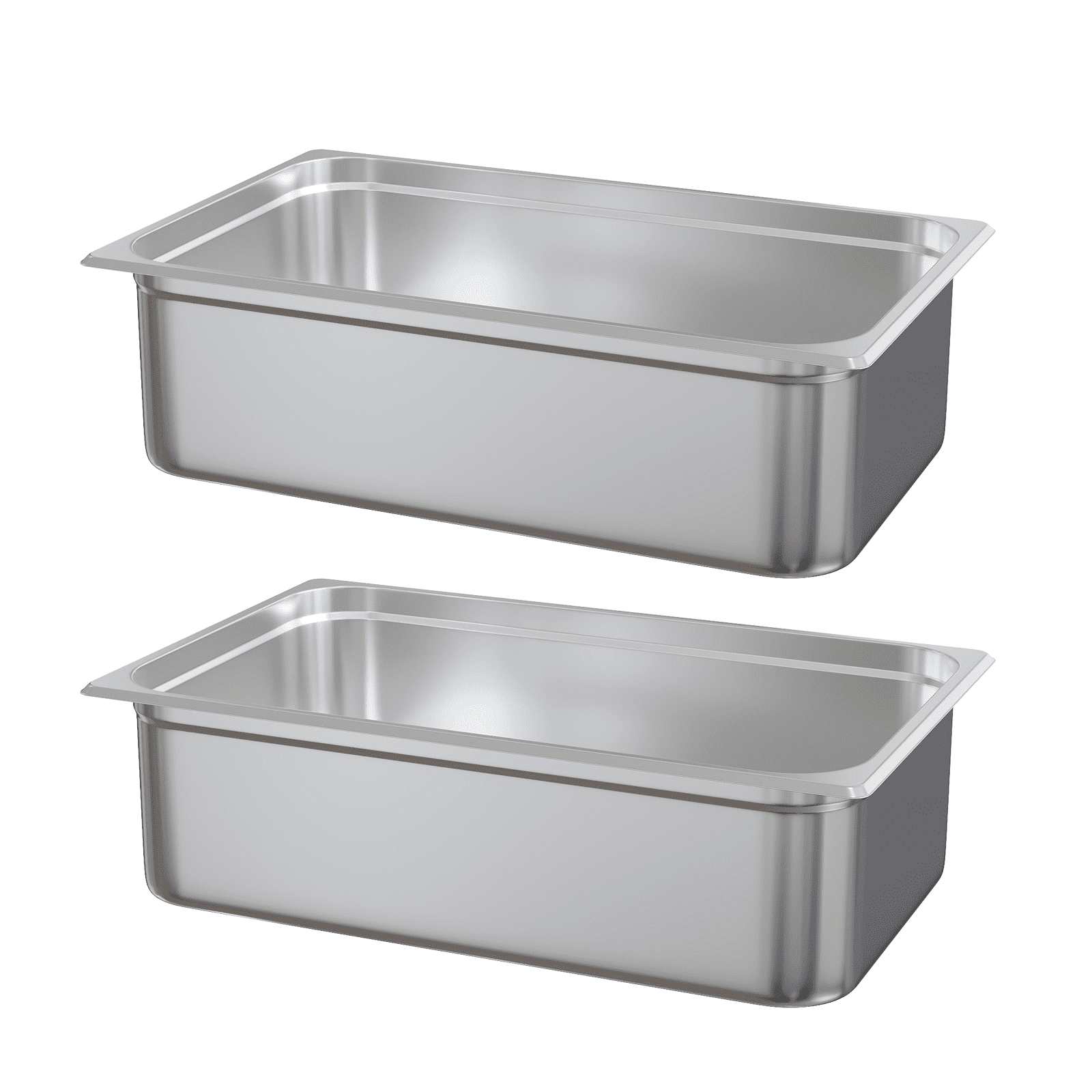 TEQIN Stainless Steel Hotel Pans,6 Pack Restaurant Supplies Stainles ...